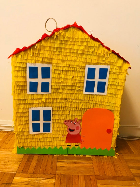 Peppa pig piñata/ peppa pig house | Etsy