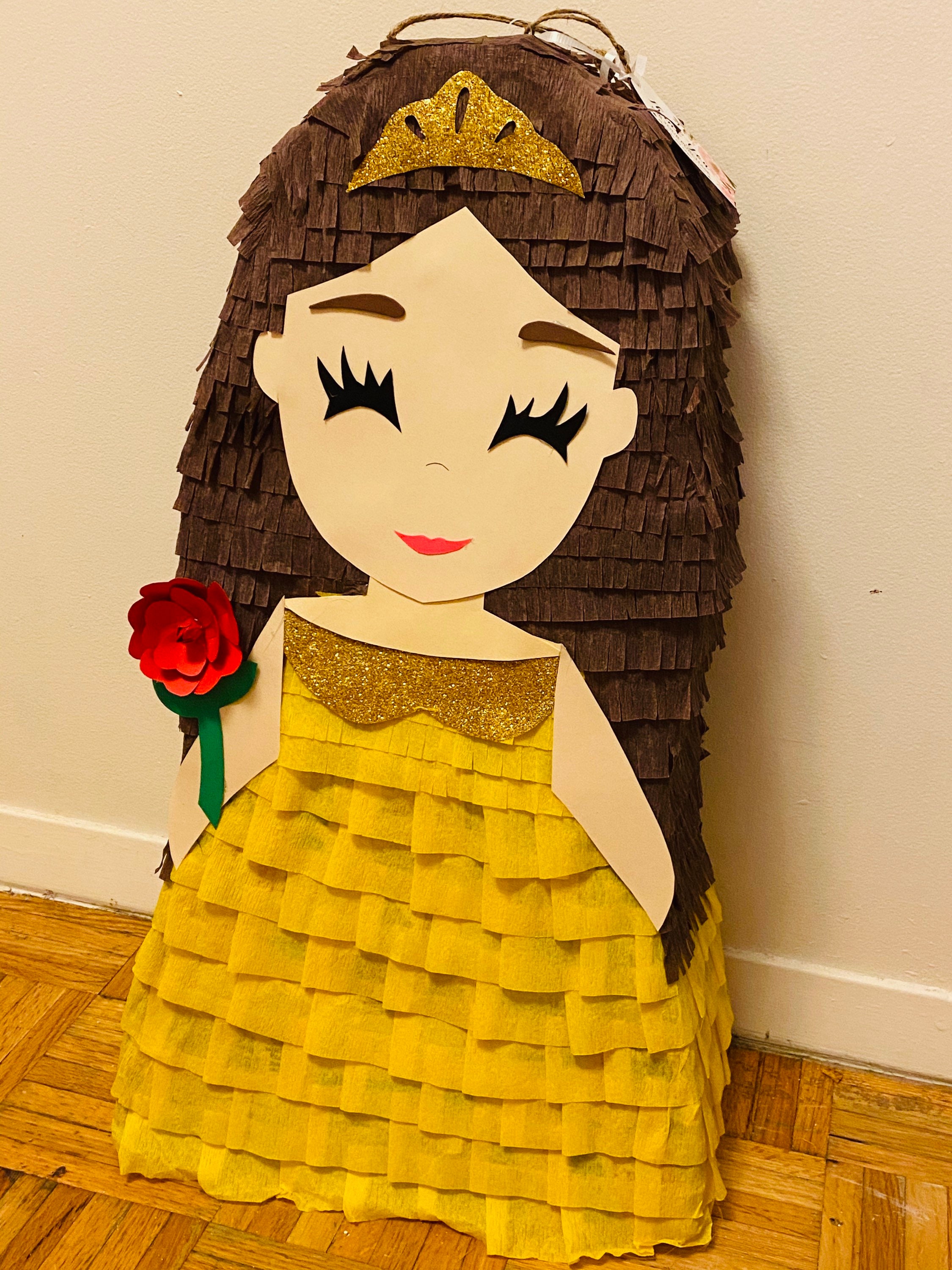 Princess Belle piñata/ beauty and the beast theme/ beauty | Etsy