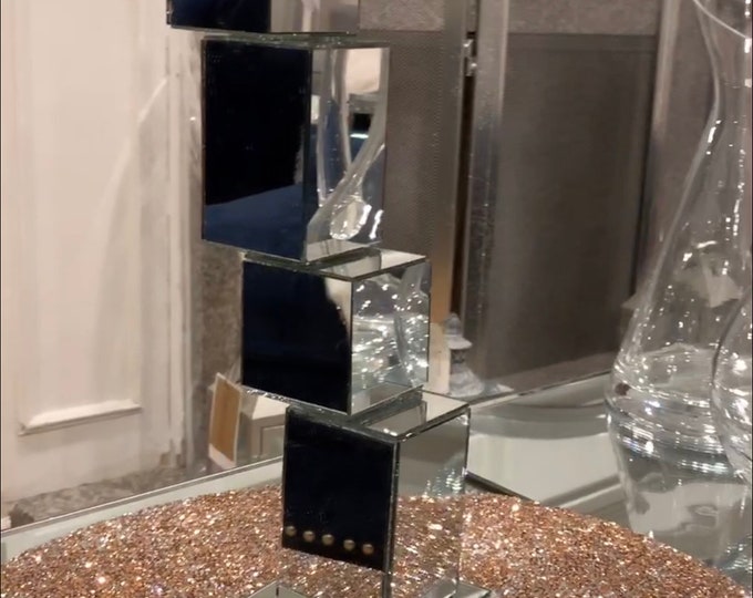 Crushed Diamond Staggered Candle Holder - Etsy