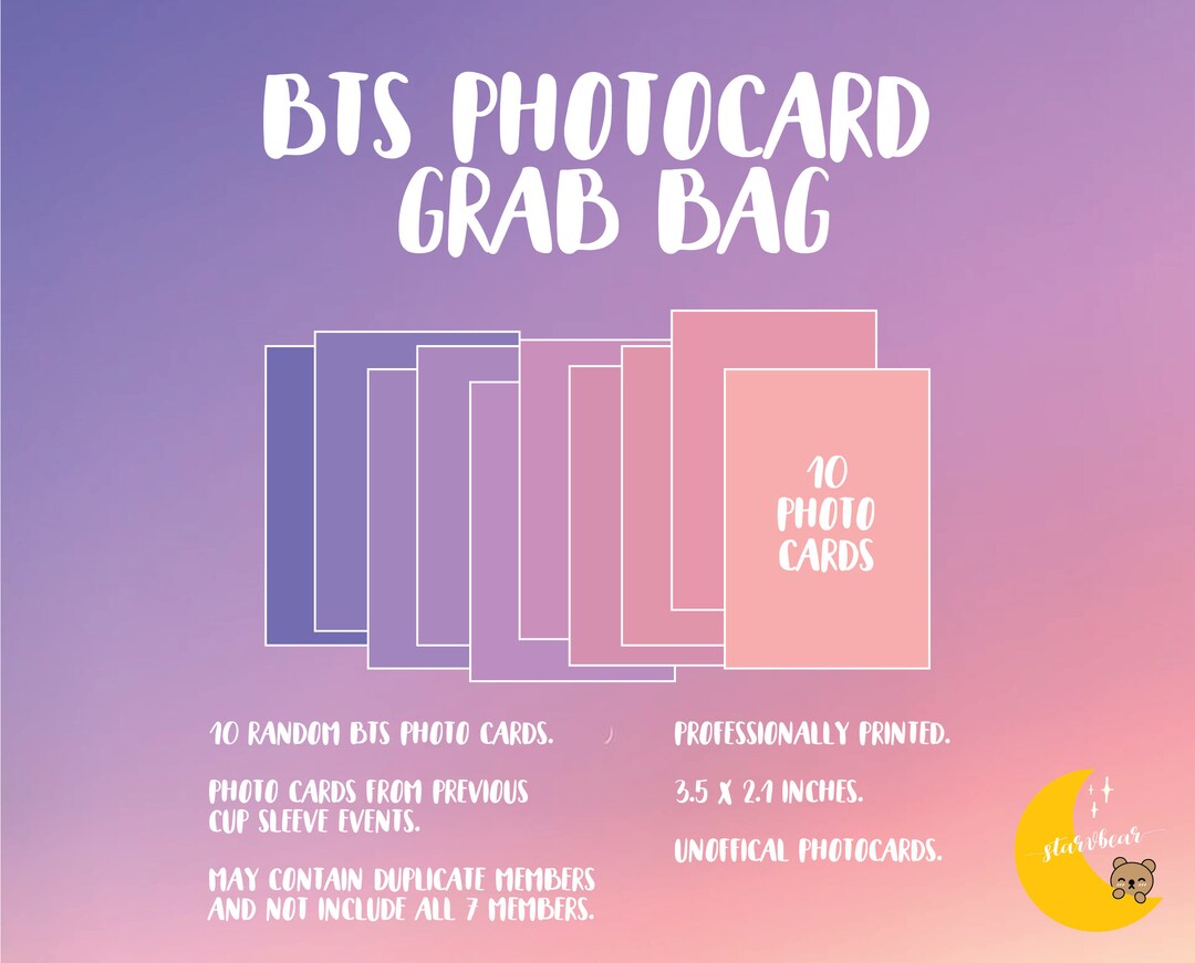 BTS Photocard Grab Bag - Etsy
