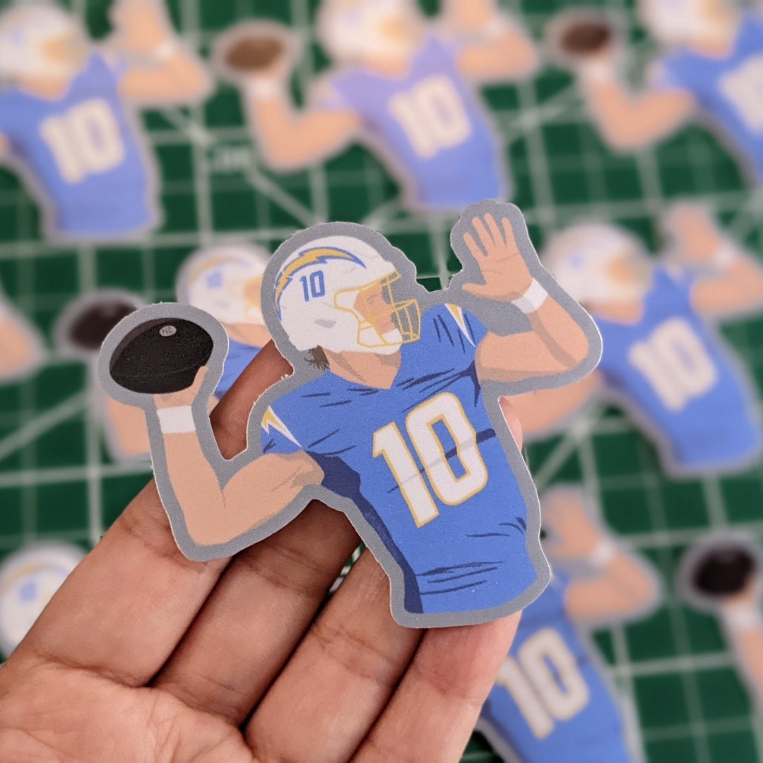 2-pack | Justin Herbert Sticker - Matte Vinyl Sticker, Waterproof - Etsy