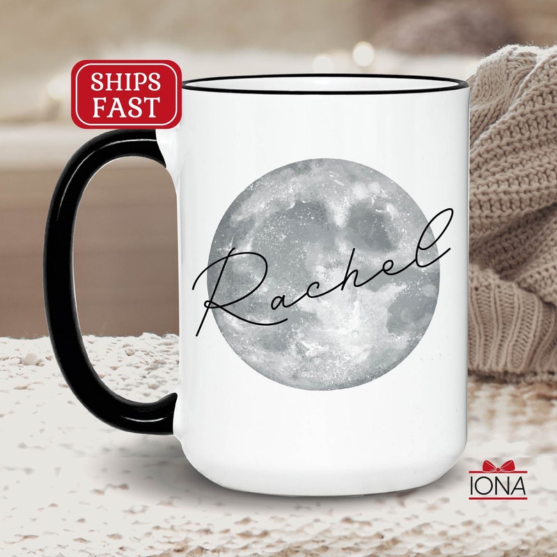 Ceramic Mug Moon - Etsy