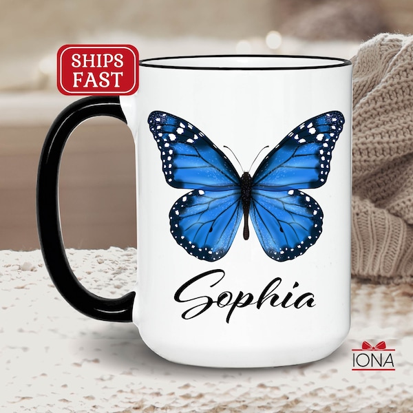 Butterfly Coffee Mug - Etsy