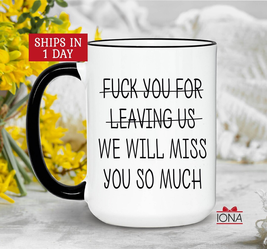 Coworker Leaving Coffee Mug, Funny Retirement Gift for Women Men, Co ...