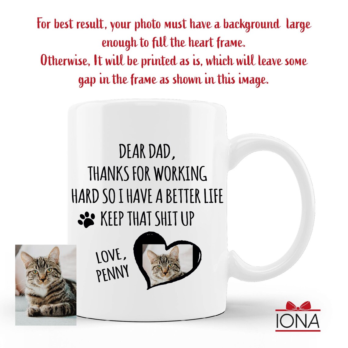 Cat Dad Mug Personalized Cat Dad Gift Custom Cat Dad Gift - Etsy