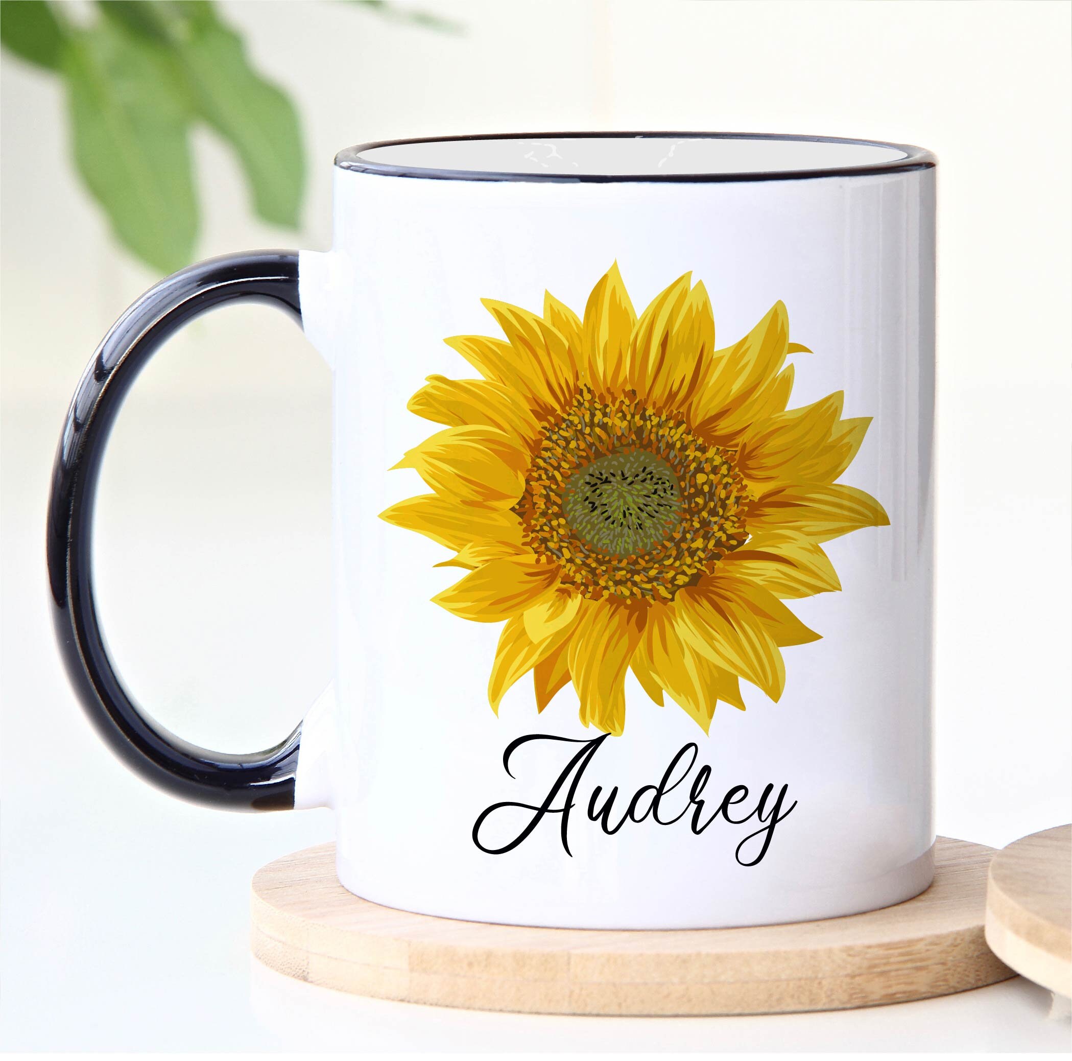 Sunflower Mug Personalized Sunflower Lover Gift Sunflower - Etsy