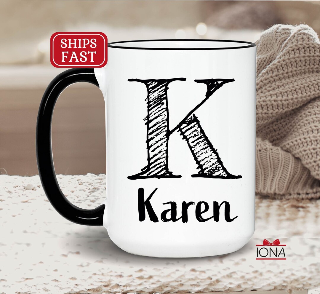 Personalized Name Mug, Gift for Women, Men, Coffee Cup With Custom Name ...