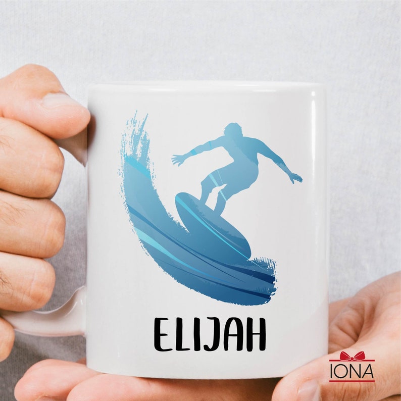 Surfer Gift Custom Surfer Mugs Surfing Coffee Mug - Etsy