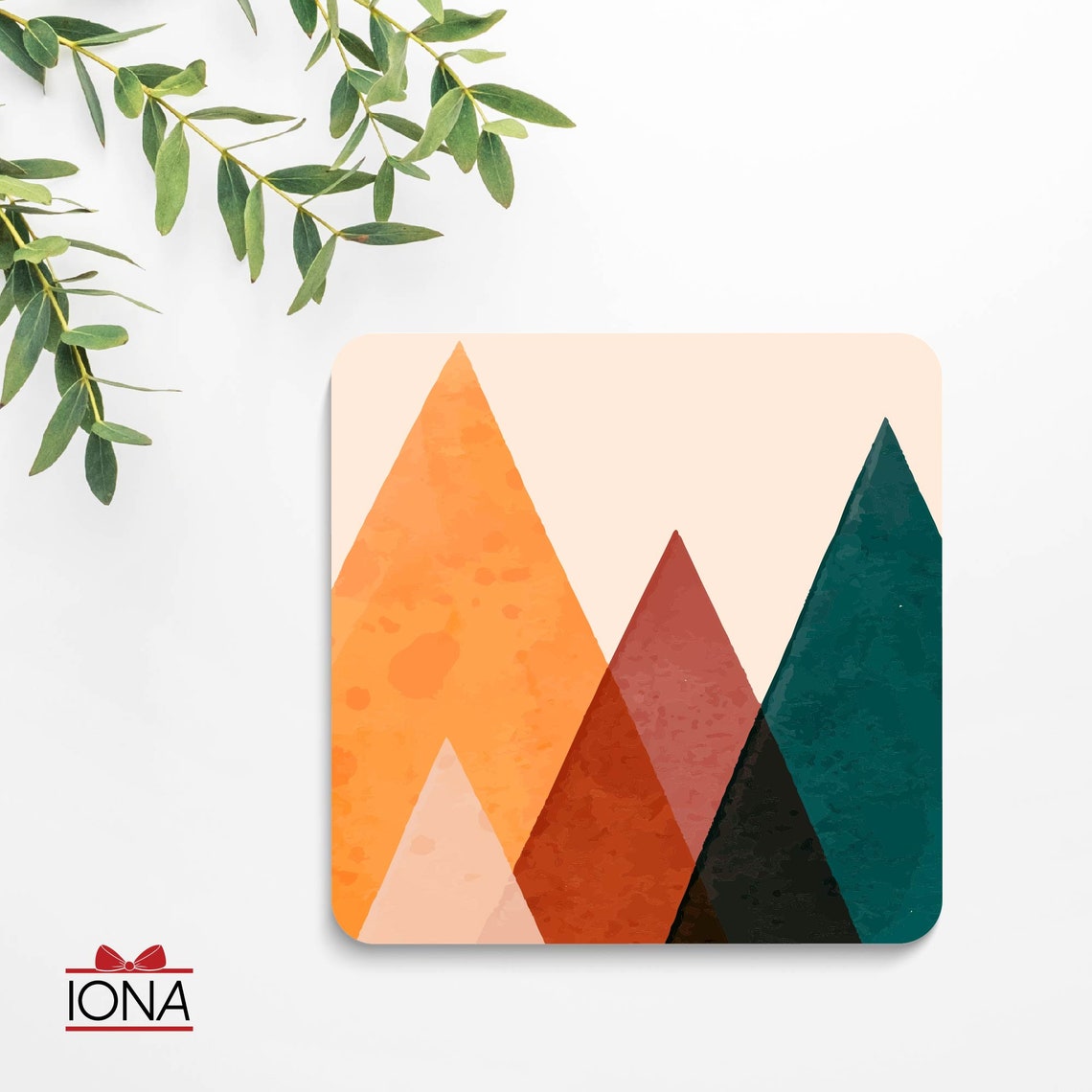 Coaster Set of 6 Drink Coasters Set Boho Style Coasters Fun - Etsy