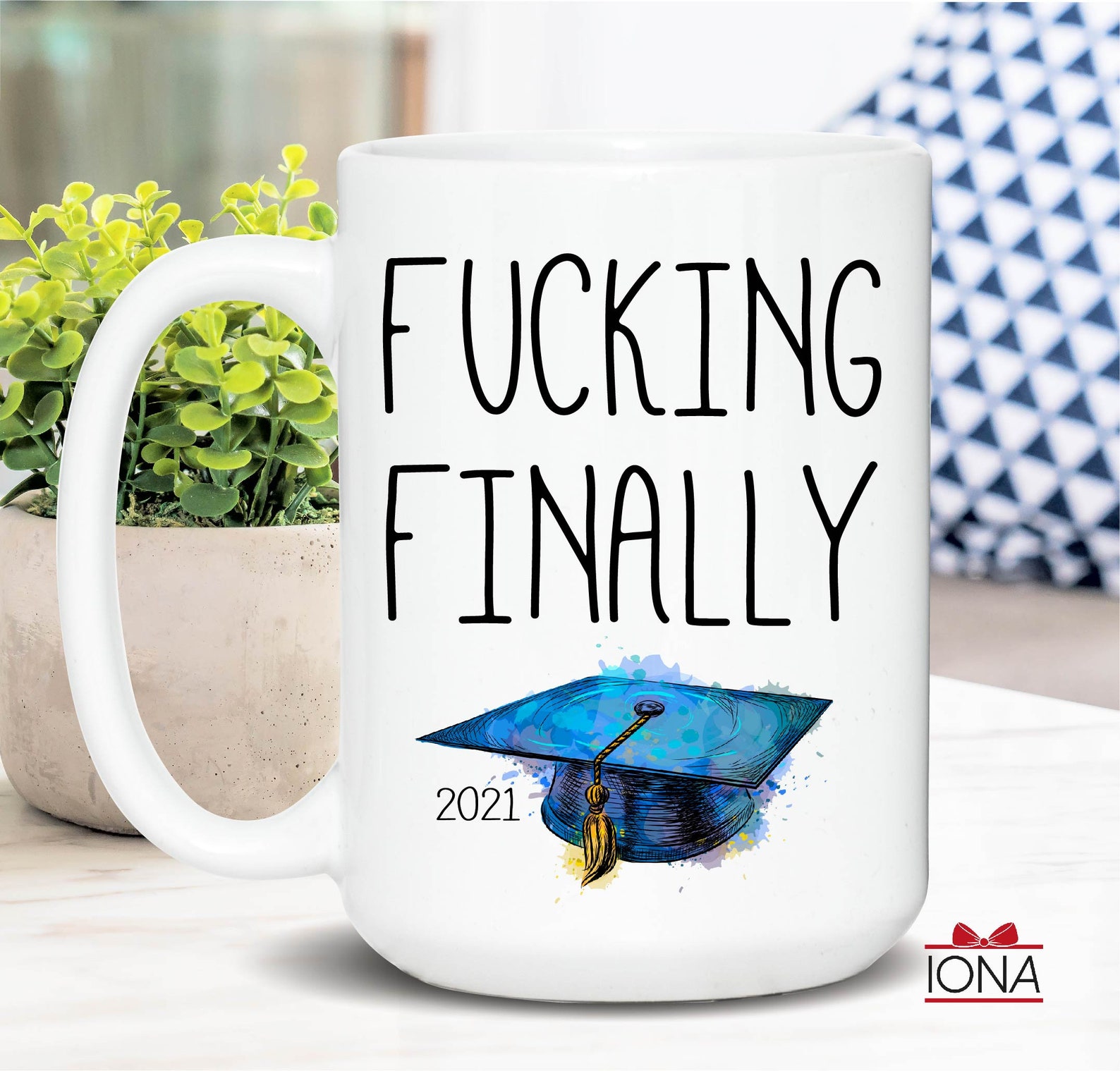 Fucking Finally Graduating Funny Graduation Gift Funny | Etsy