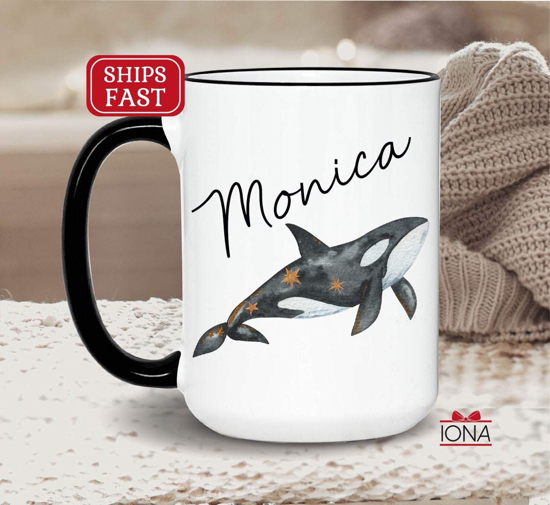 Orca Mug - Orca Gift for Women - Personalized Orca Coffee Mug With Name ...