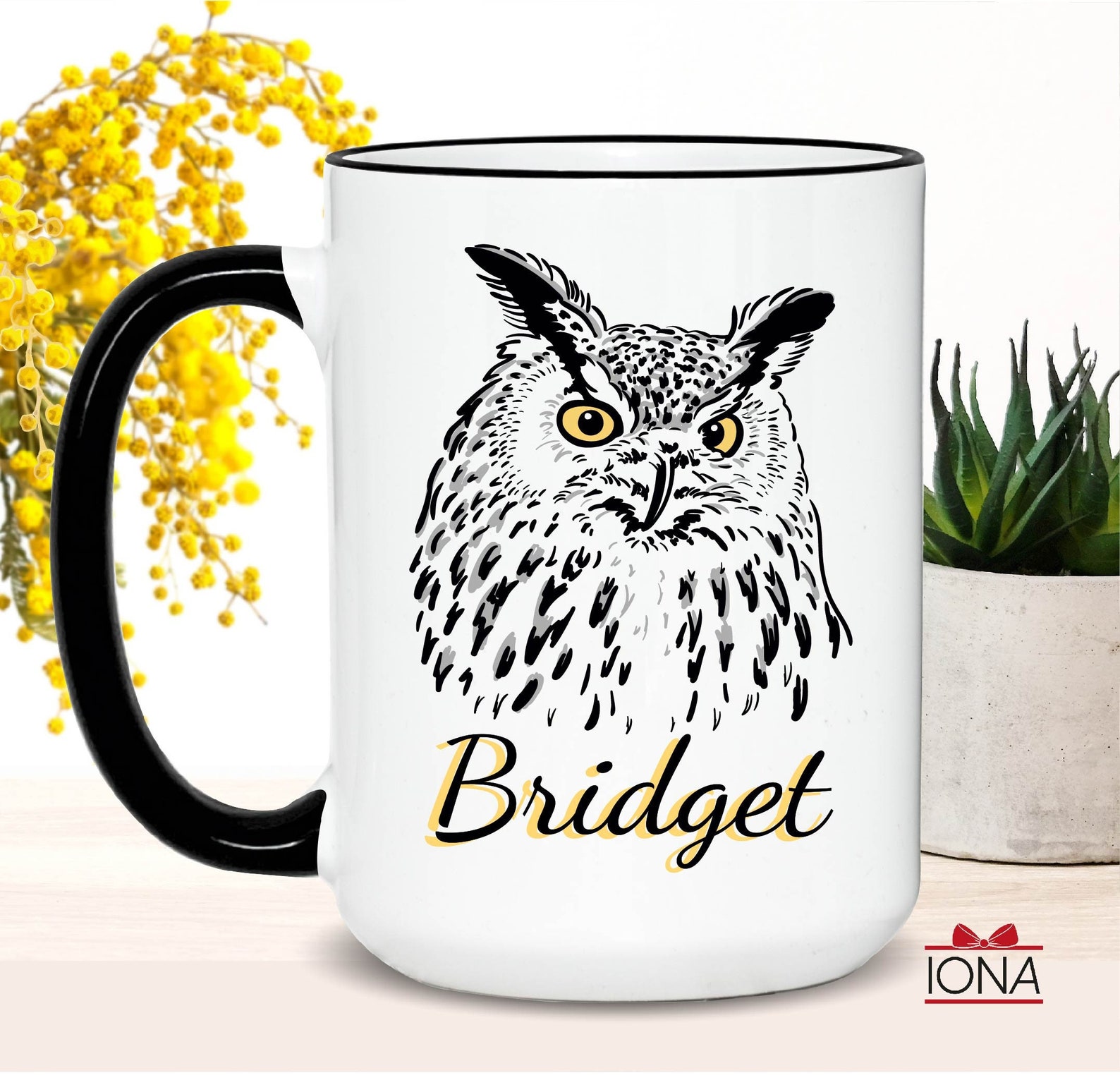 Owl Mug Owl Gifts Owl Coffee Cup Personalized Name Owl - Etsy