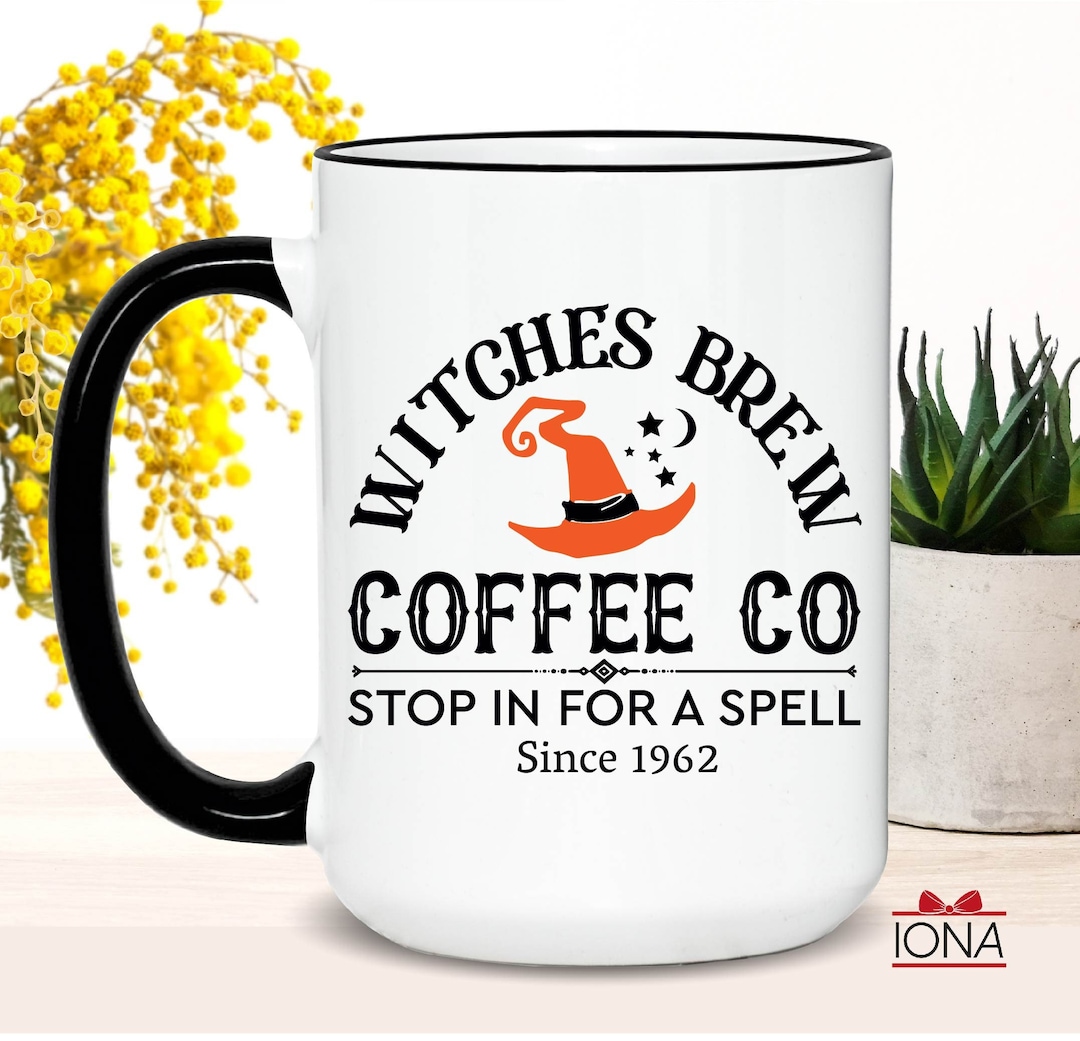 Witches Brew Mug, Halloween Witch Coffee Mug, Halloween Witchy Gothic ...