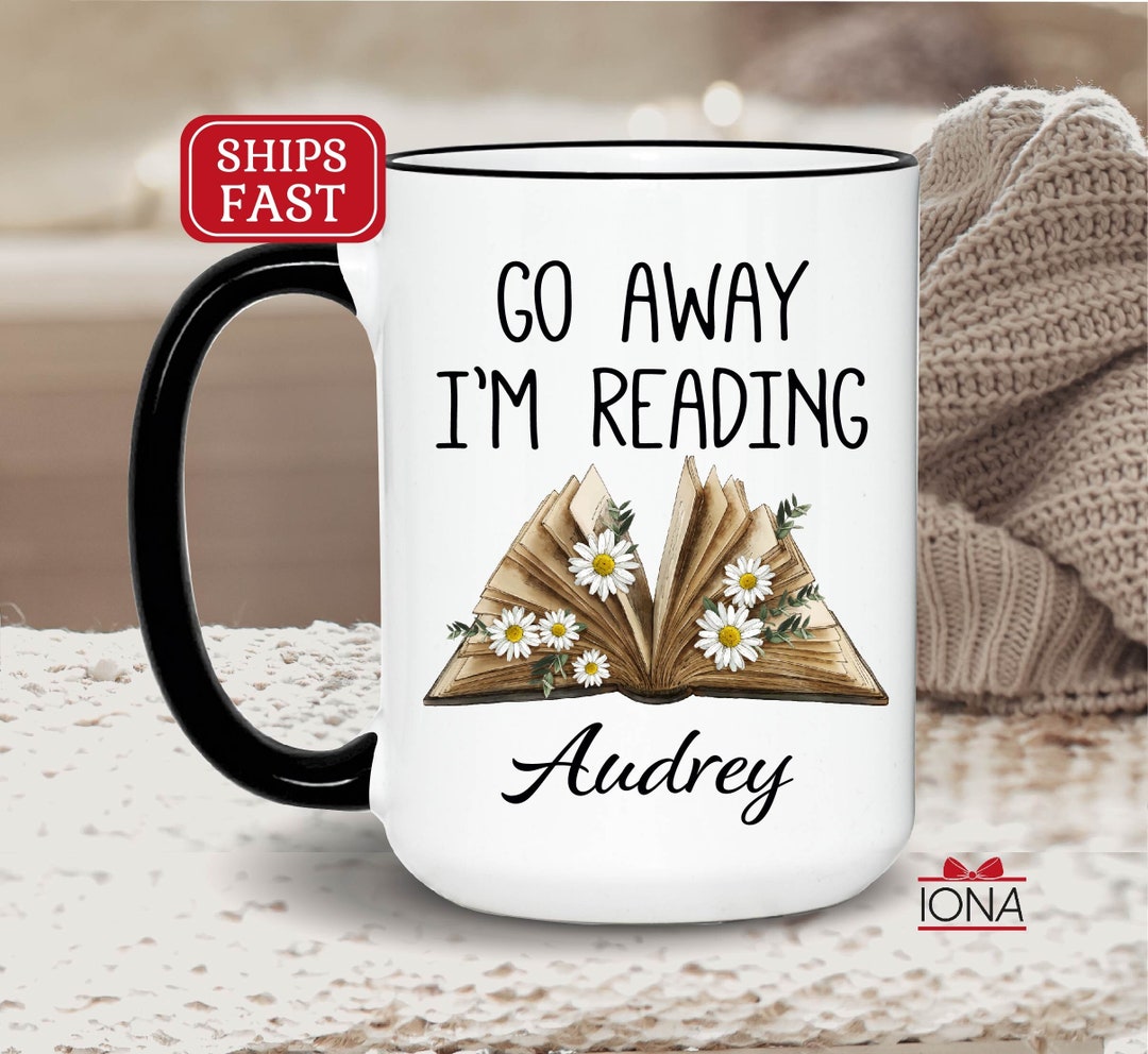 Personalized Reading Mug, Book Lover Gift, Book Mug, Bookish Gifts, Go ...