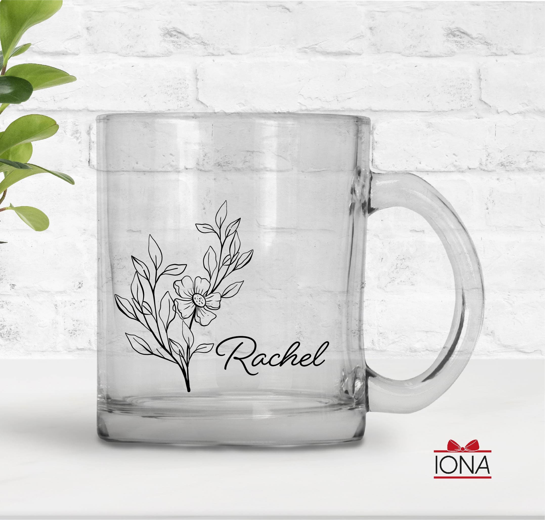 Personalized Name Glass Mug Gift for Women Men Coffee Cup - Etsy