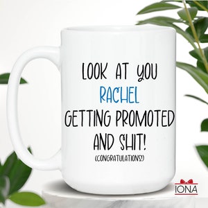 Personalized Job Promotion Gift for Women and Men, Job Promotion Mug ...