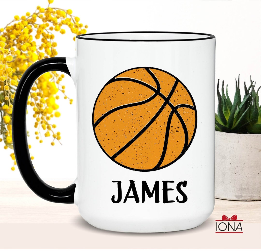 Personalized Basketball Coffee Mug, Basketball Player Gift, Basketball ...