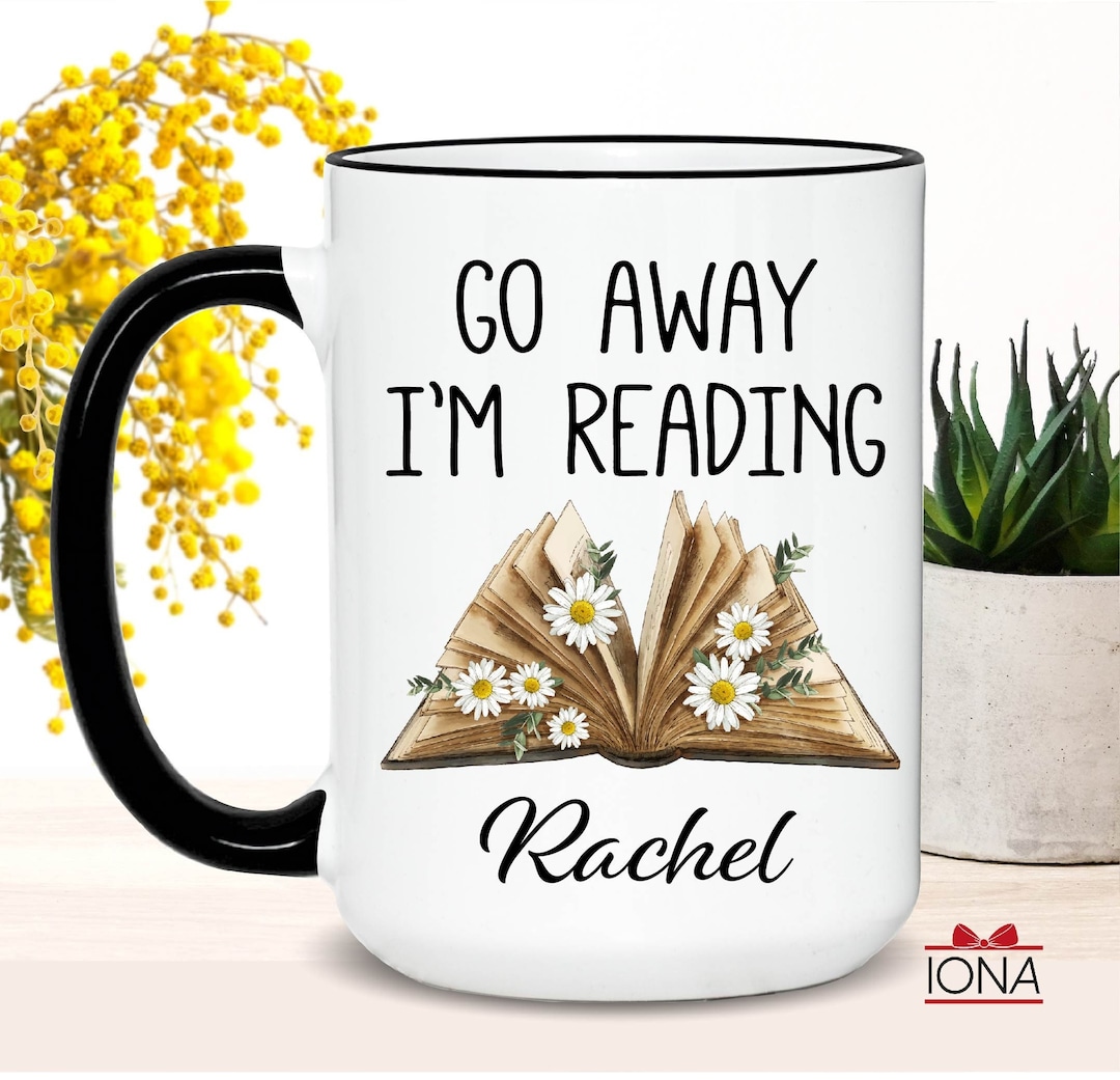 Personalized Reading Mug, Book Lover Gift, Book Mug, Bookish Gifts, Go ...