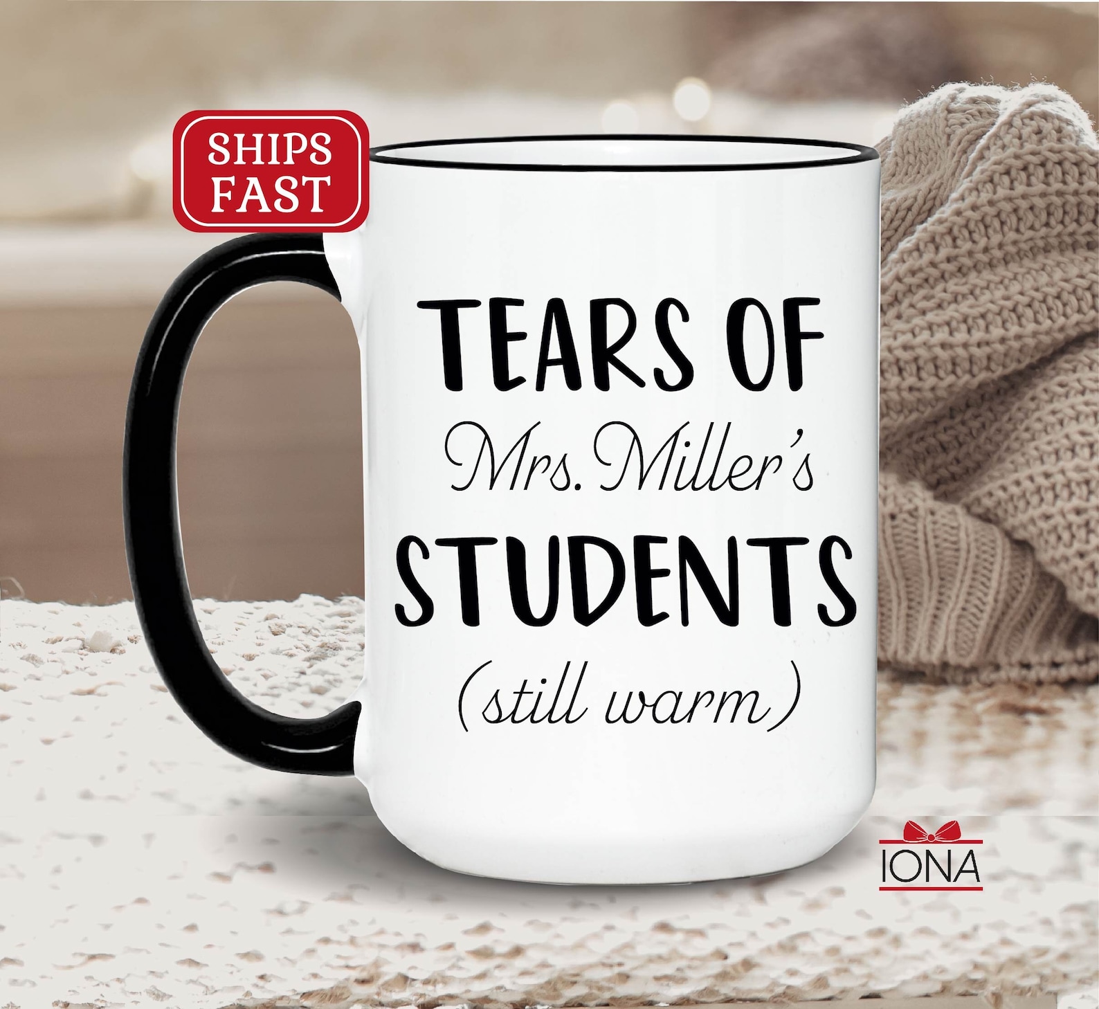 Tears of Students Coffee Mug, Students Tears Tea Cup, Funny Teacher ...