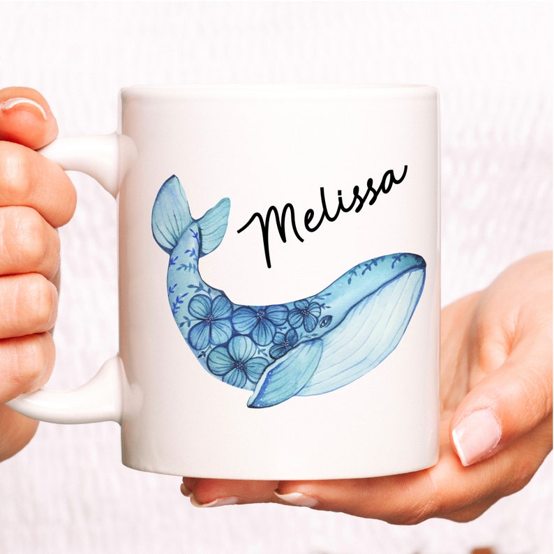 Whale Mug Whale Gift for Women Personalized Whale Coffee | Etsy