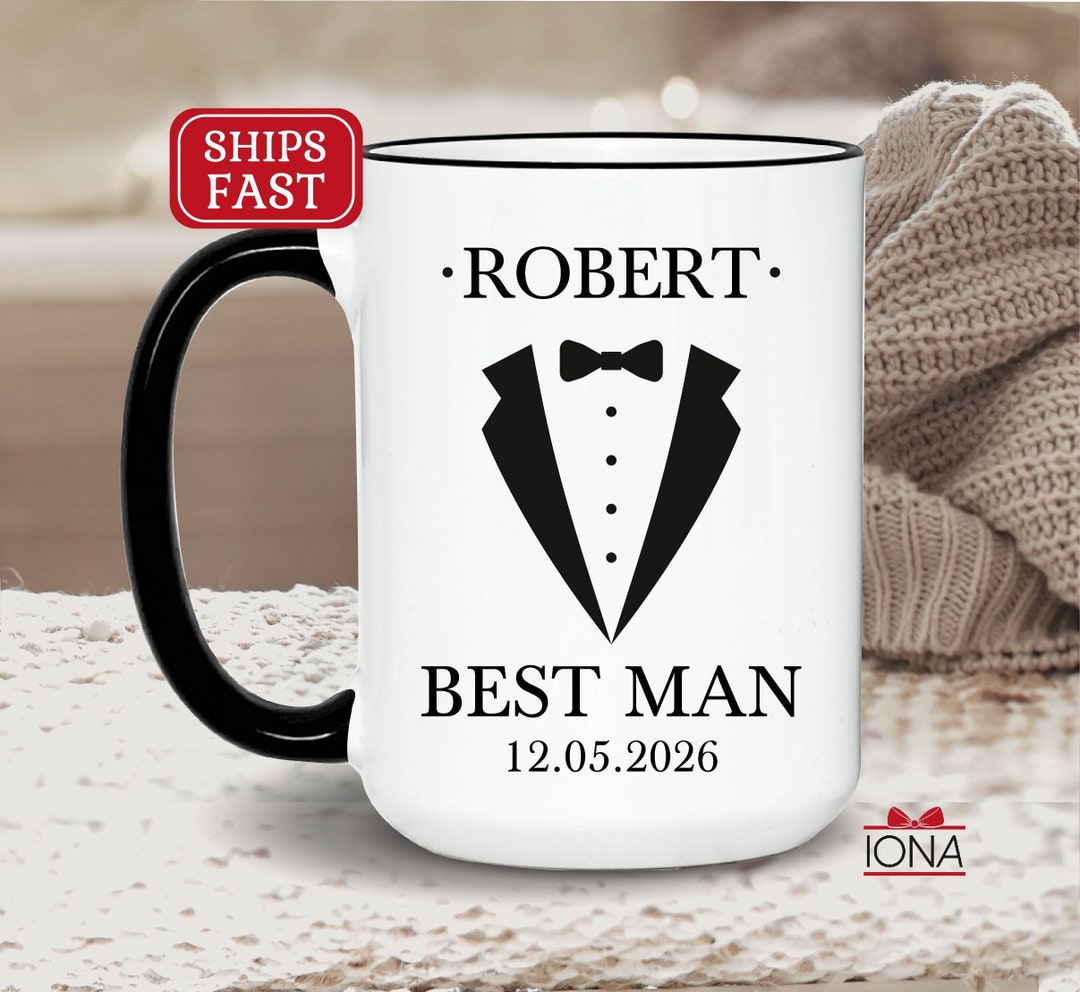 Personalized Best Man Gift, Best Man Coffee Mug, Groom Team Gift ...