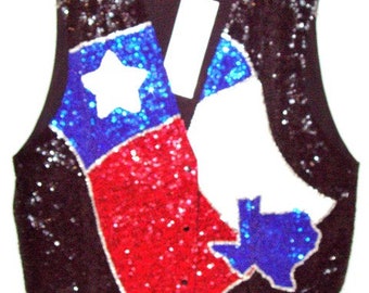 Texas Flag Sequin - Etsy