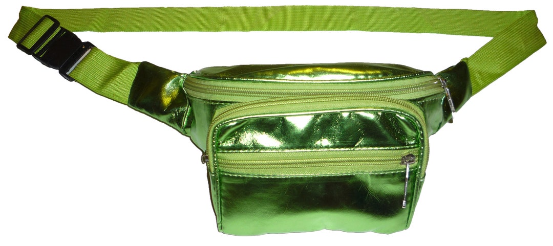 Metallic PVC Fanny Pack Green - Etsy