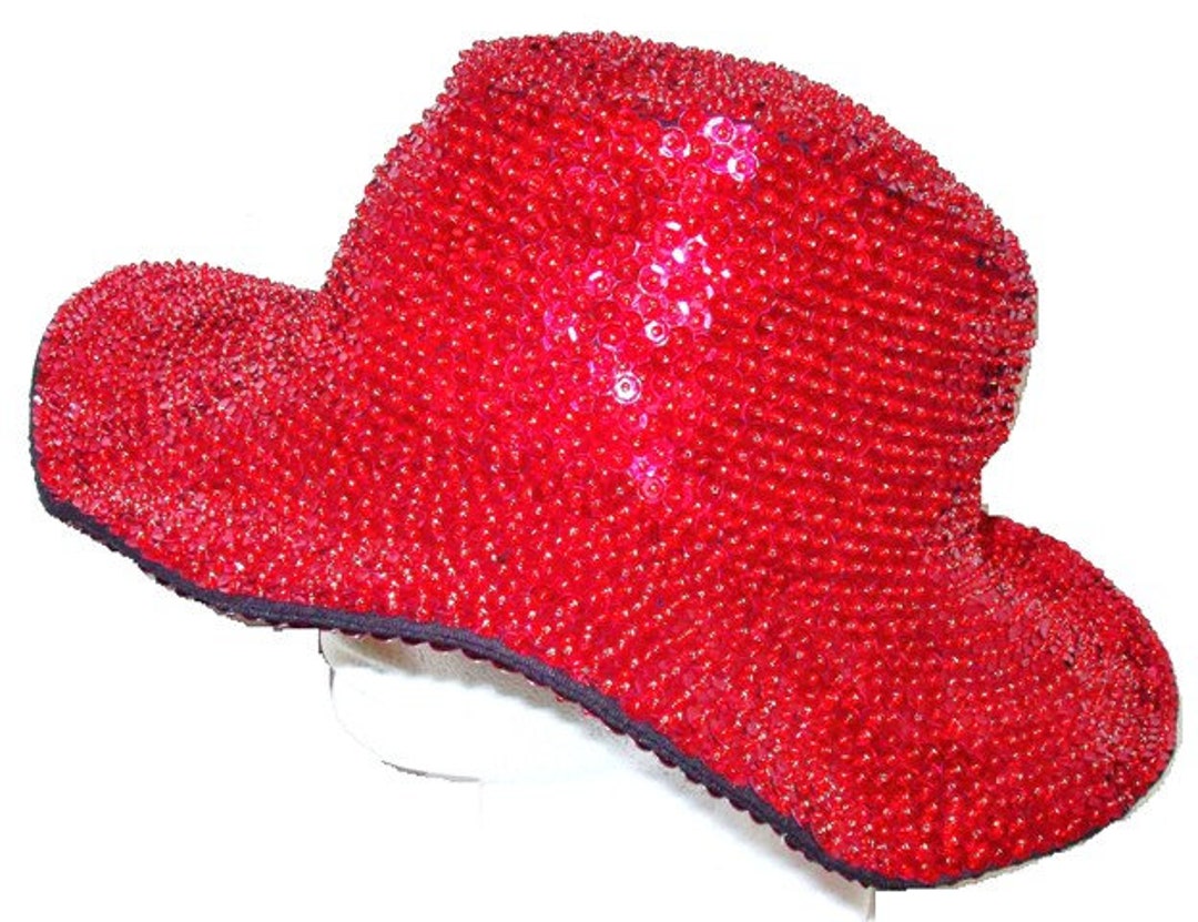Sequin Flipper Boat Sun Hat RED - Etsy