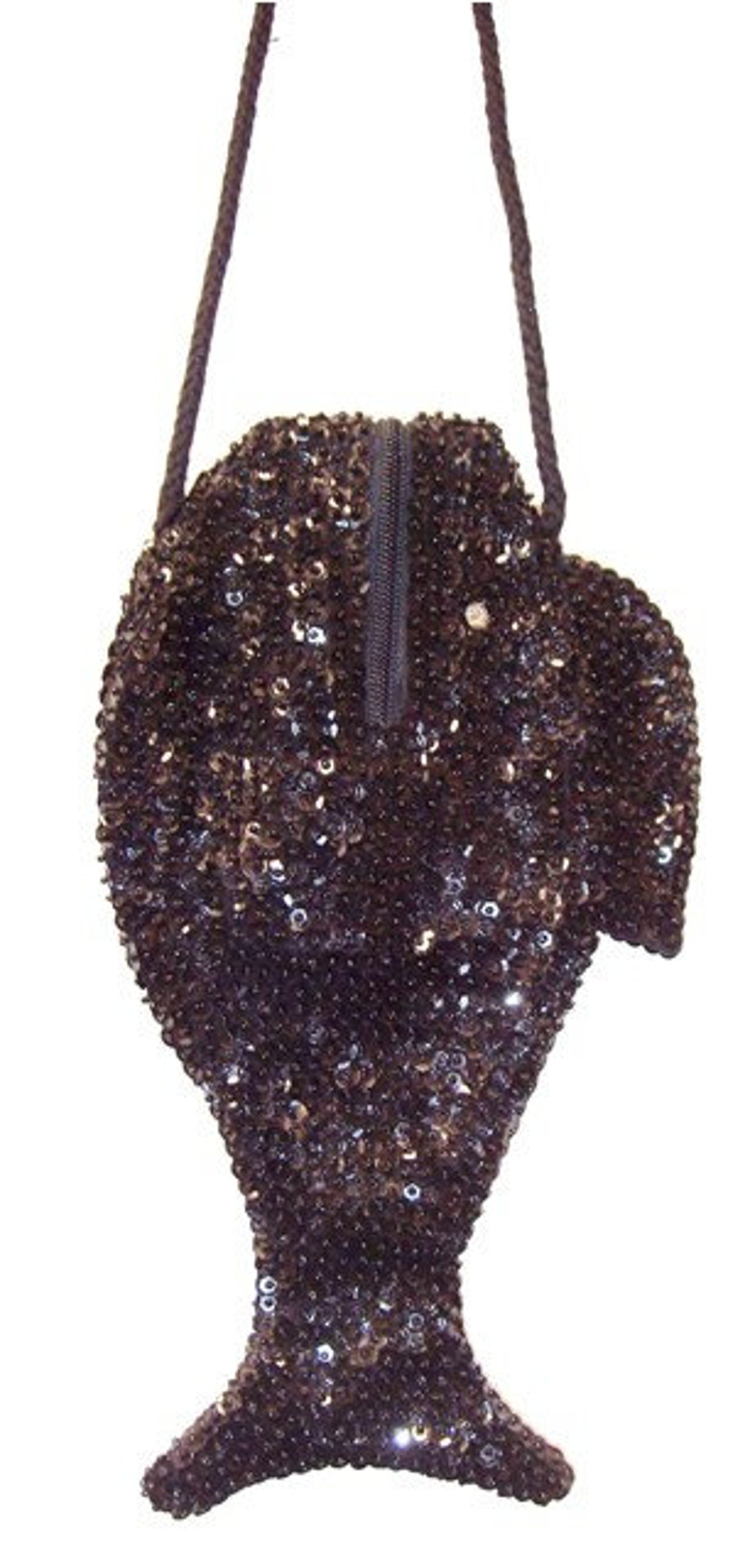 Sequin Purse Fish Shape BLACK - Etsy