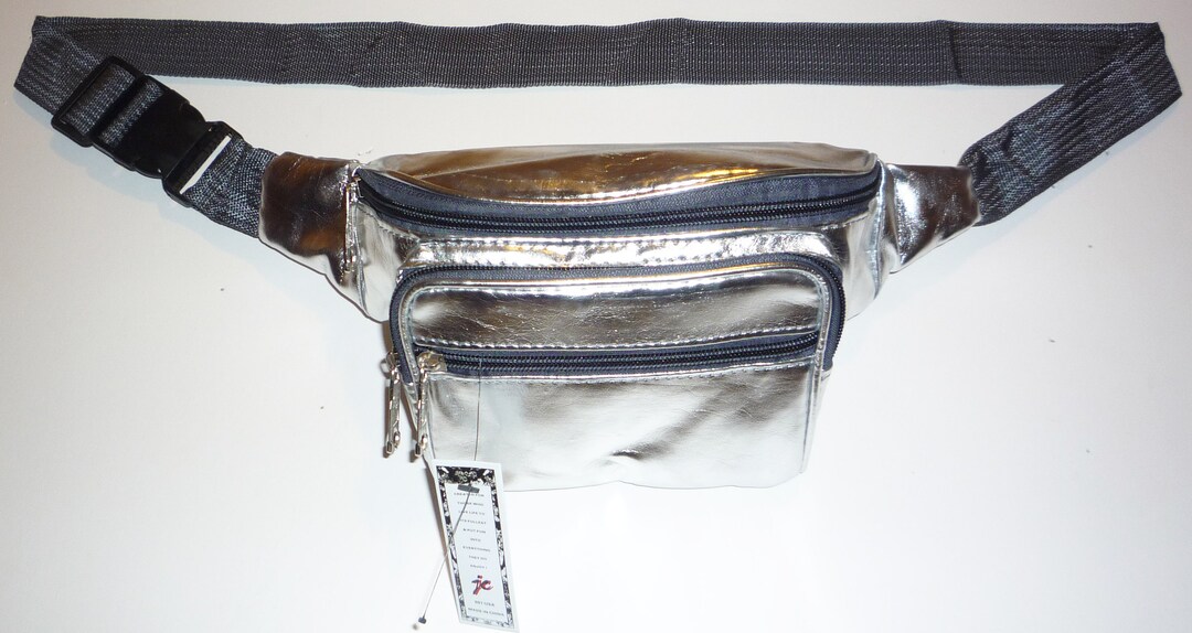 Metallic PVC Fanny Pack Silver - Etsy