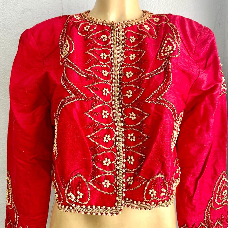 Red Bolero Jacket - Etsy