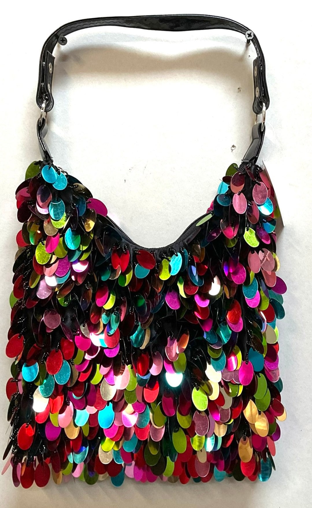 Sequin Handbag Multi - Etsy