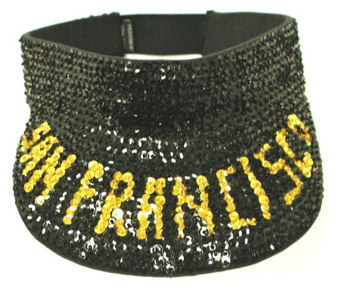 Sequin Sun Visor CALIFORNIA SAN FRANCISCO - Etsy UK