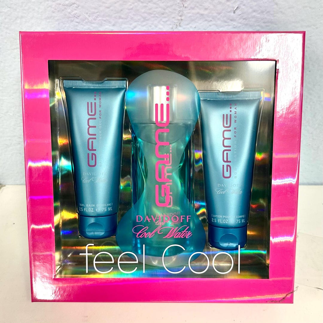 Cool Water Game by Davidoff 3pcs Perfume Set for Women - Etsy