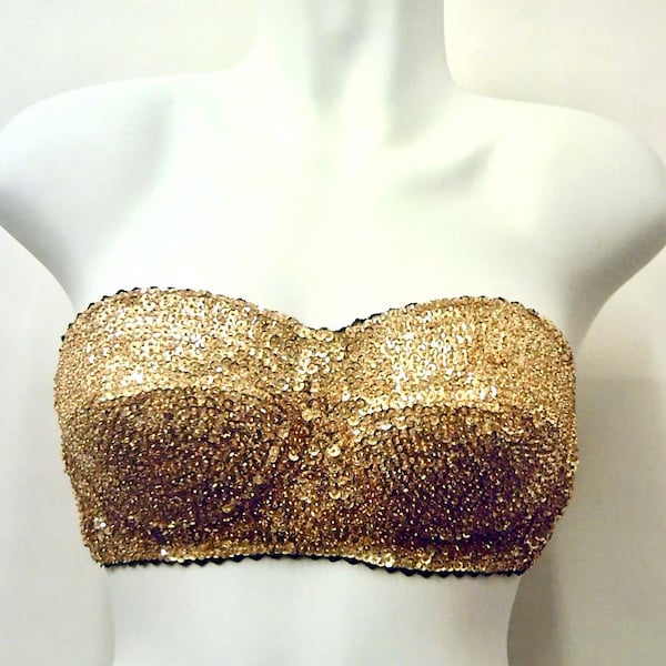 Sequin Bra - Etsy