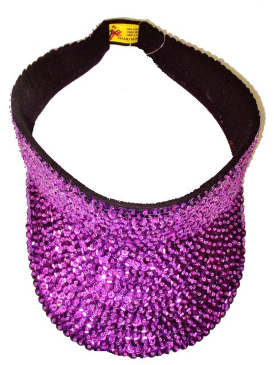 Sequin Sun Visor PURPLE - Etsy