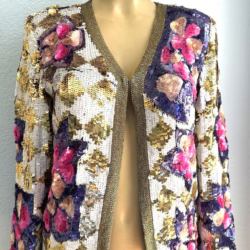 Velvet Beaded Jacket - Etsy