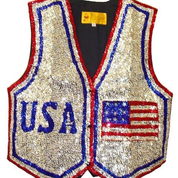 American Flag Vest - Etsy