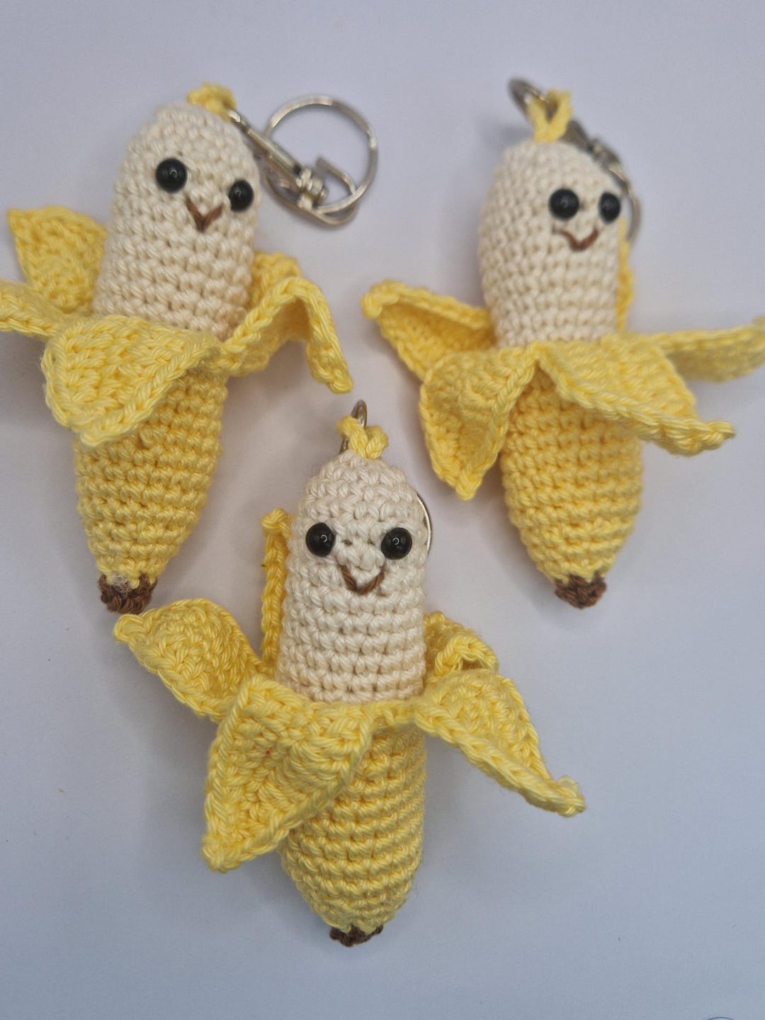 Crochet Banana Keyring - Etsy