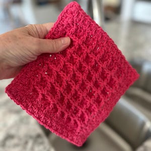 Crochet Dishcloths | Dish Rags | Waffle Texture - Etsy