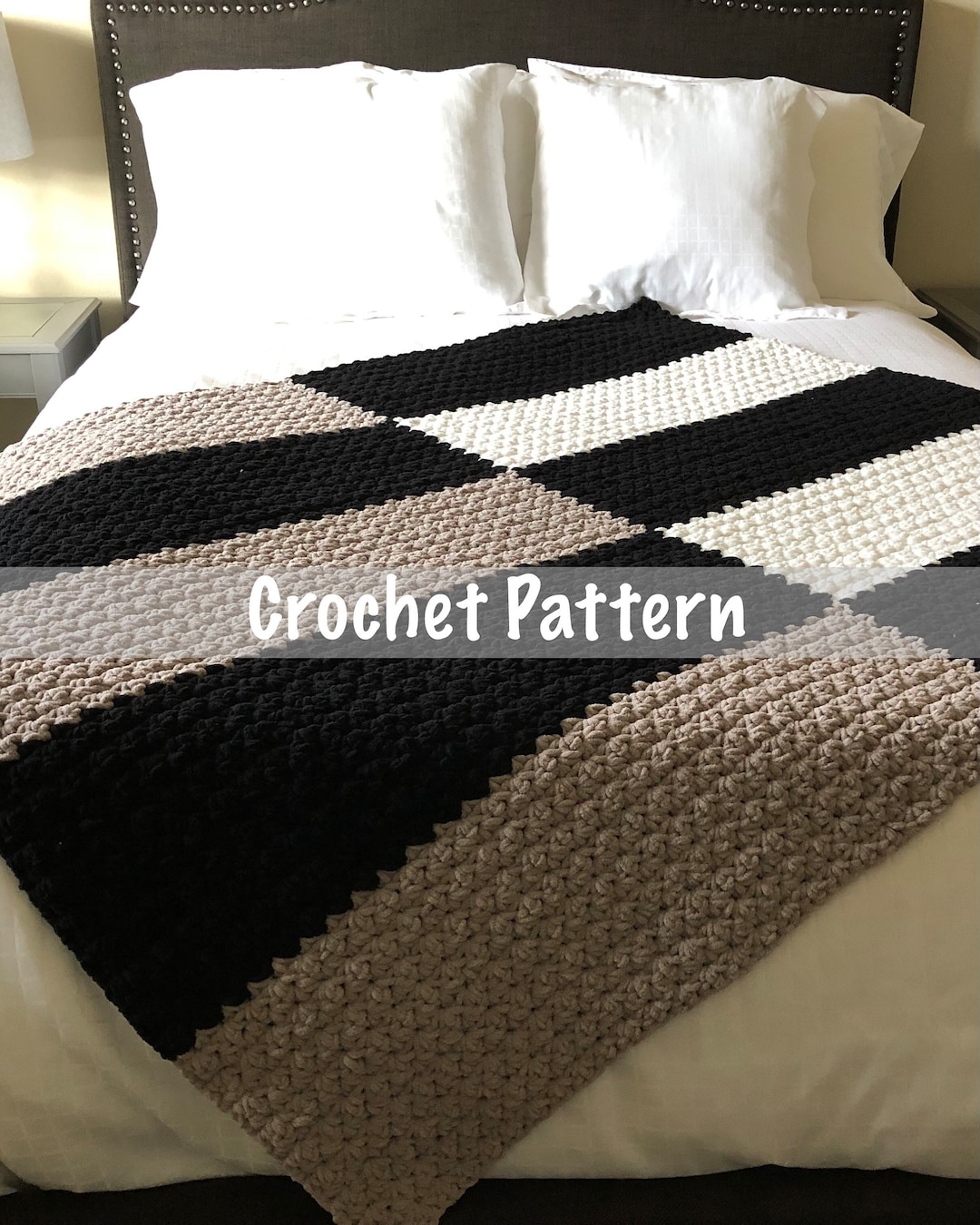 Paneled Blanket Pattern, PDF Crochet Pattern - Etsy