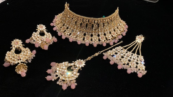 Pakistani Jewelry Set Bridal/party Jewelry - Etsy