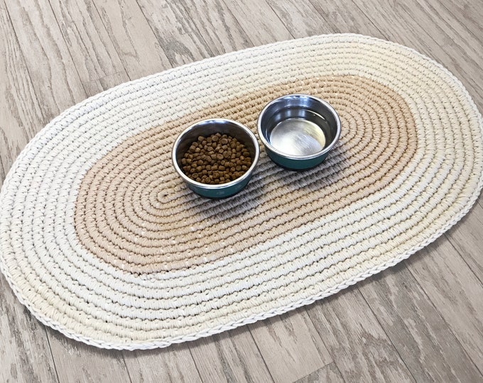 Pattern for Oval Rug, Size of Rug 33x21.6", Small Rug, Crochet Rug ...