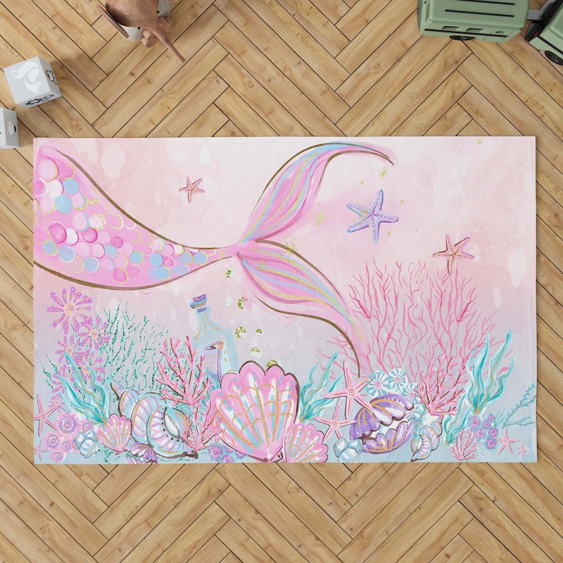 Mermaid Area Rug - Etsy