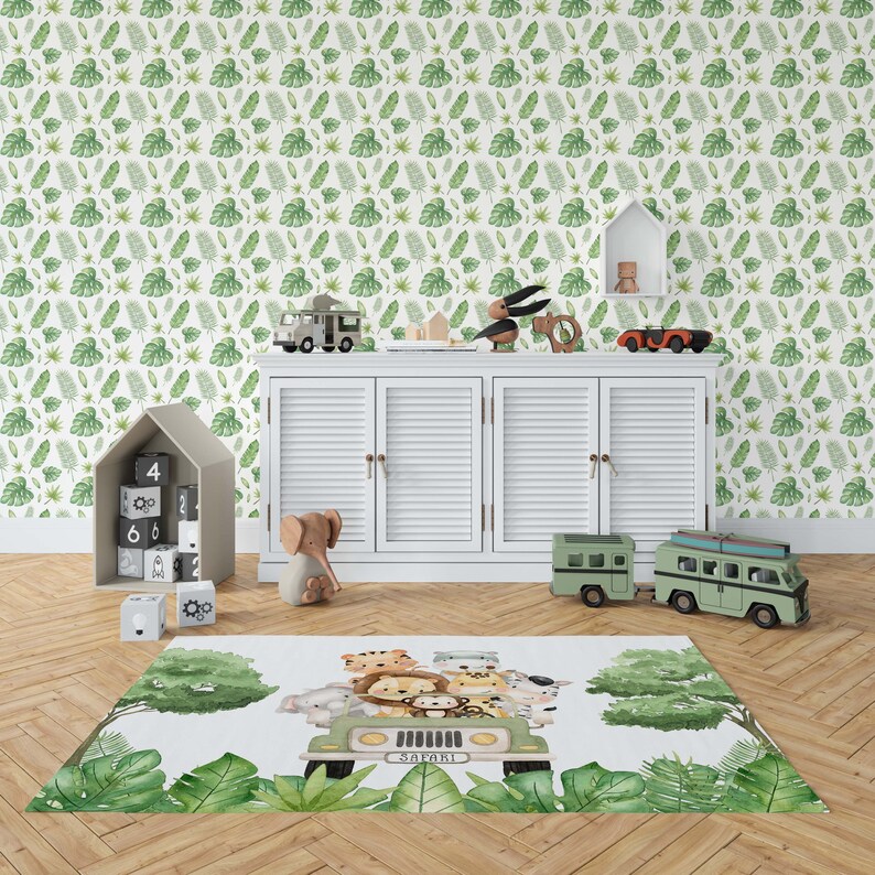 Safari Nursery Rug Jungle Nursery Rug Safari Animals Nursery - Etsy