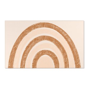 Earthy Rainbow Rug Nursery, Gender Neutral Nursery Rug, Kids Play Room ...