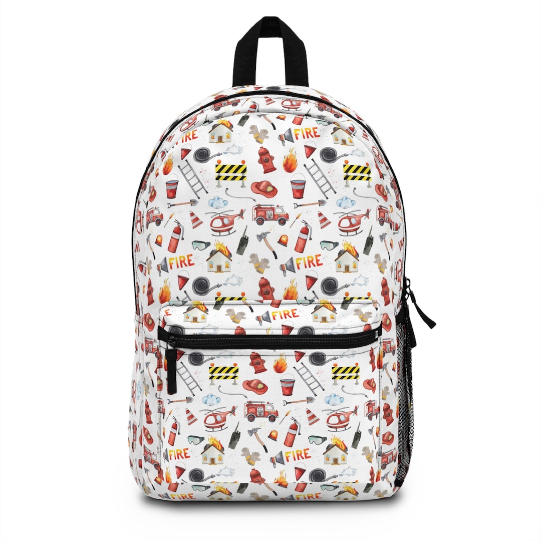 Fireman Backpack, Firefighter Bag Pack, Boys School Backpack, Back to ...