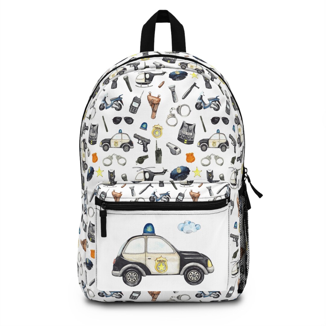 Police Backpack, Policeman Kids Backpack, Toddler School Backpack, Pre ...