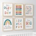 Kids Playroom Wall Decor Children's Wall Art Set 6 - Etsy