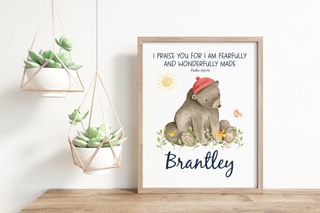 I Am Fearfully and Wonderfully Made, Psalm 139:14 Bible Verse ...